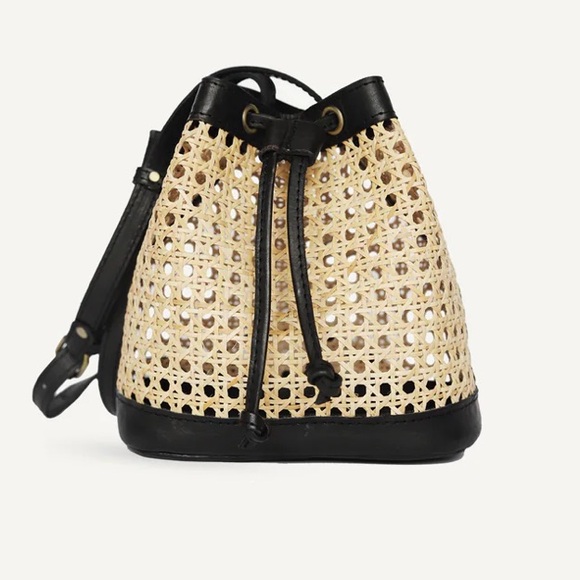 Bembien | Bags | Bembien Benna Rattan Bucket Bag | Poshmark